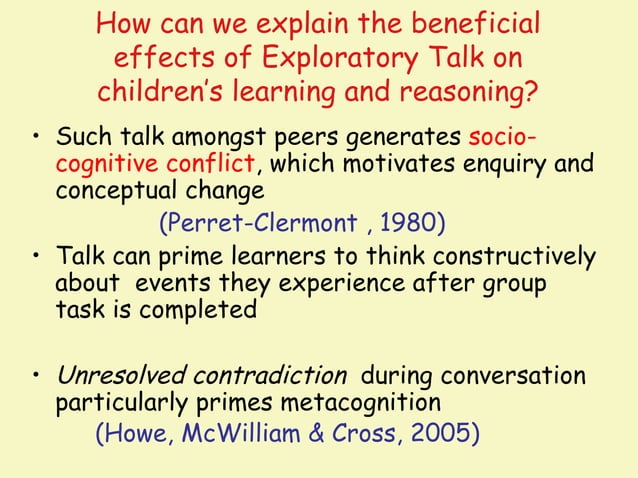 Exploratory talk - Professor Neil Mercer | PPT