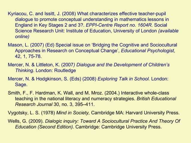 Exploratory talk - Professor Neil Mercer | PPT