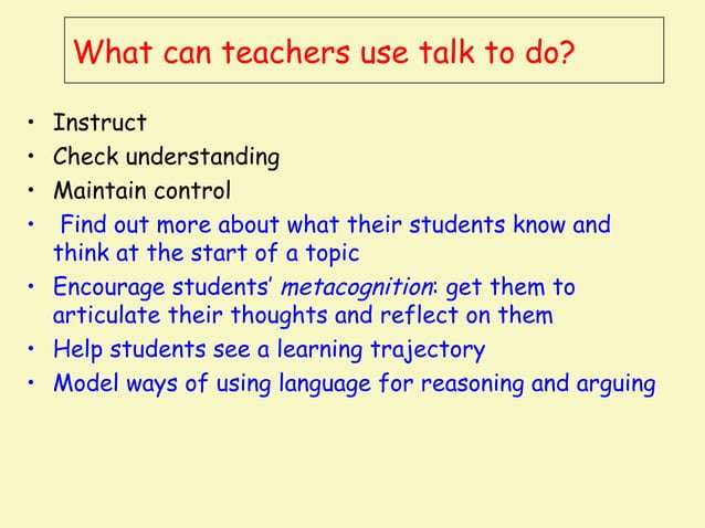 Exploratory talk - Professor Neil Mercer | PPT