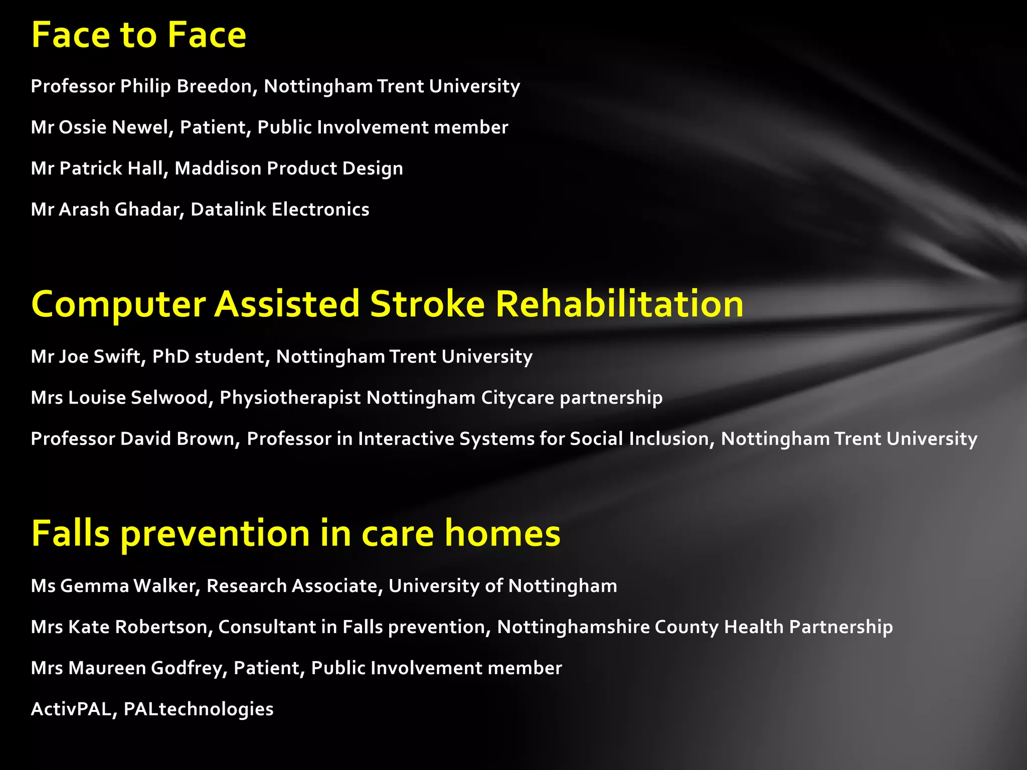 Professor Pip Logan, Associate Professor in Community Rehabilitation ...