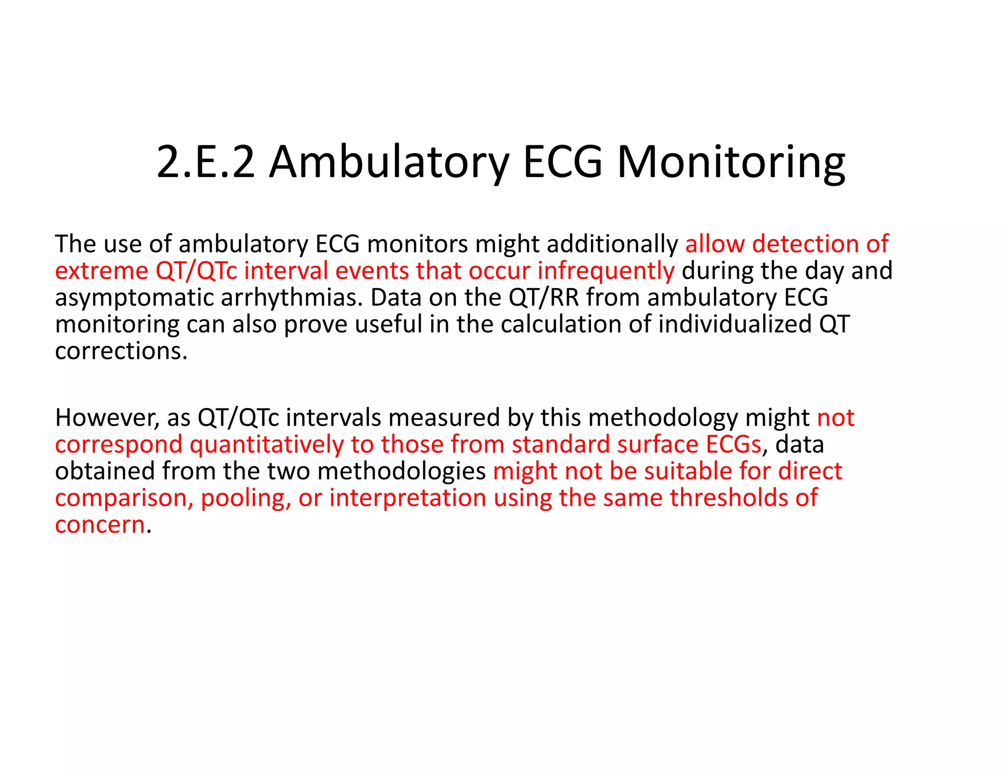ICH E14 on LQTc syndrome for non-antiarrythmic drugs - Professor Peivand Pirouzi | PDF