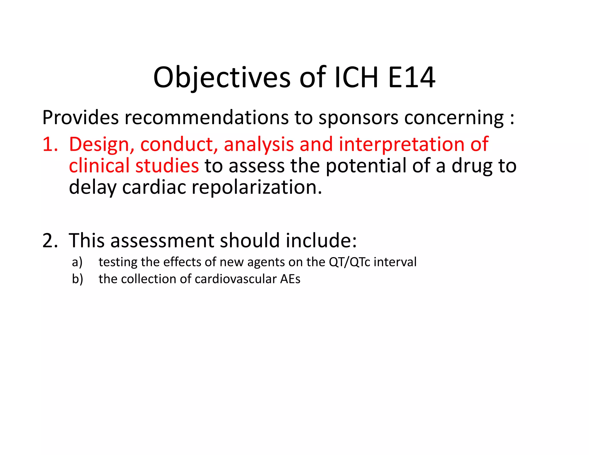ICH E14 on LQTc syndrome for non-antiarrythmic drugs - Professor Peivand Pirouzi | PDF