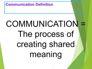 WCC COMM 101-Chapter #1 Focus | PPTX