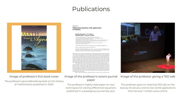 Professor Profile Presentation example . | PPTX