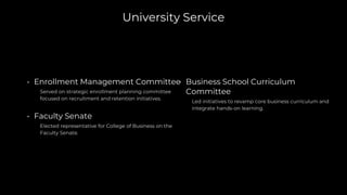 Professor Profile Presentation example . | PPTX