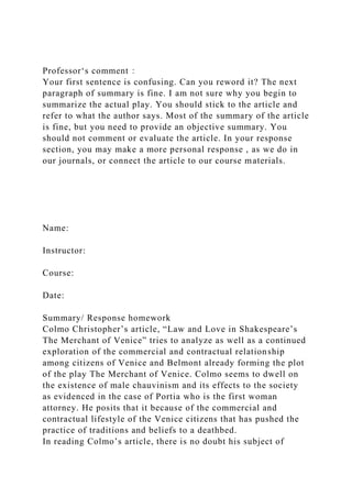 Professor‘s comment：Your first sentence is confusing. Can you re.docx