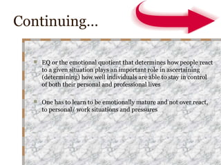 Professional vs personal life | PPT | Career Advice | Careers