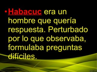 Profeta habacuc | PPT