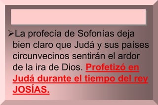 Sofonías El Profeta