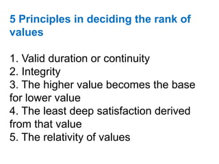 hierarchy of values | PPTX