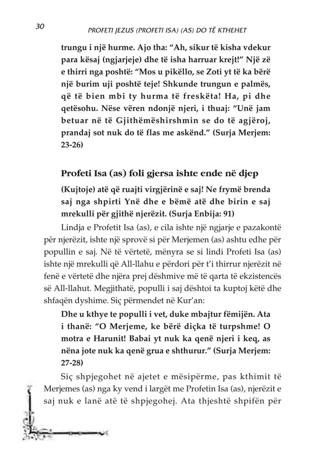 Profeti jezus (profeti isa) (as) do të kthehet. albanian (shqip) | PDF