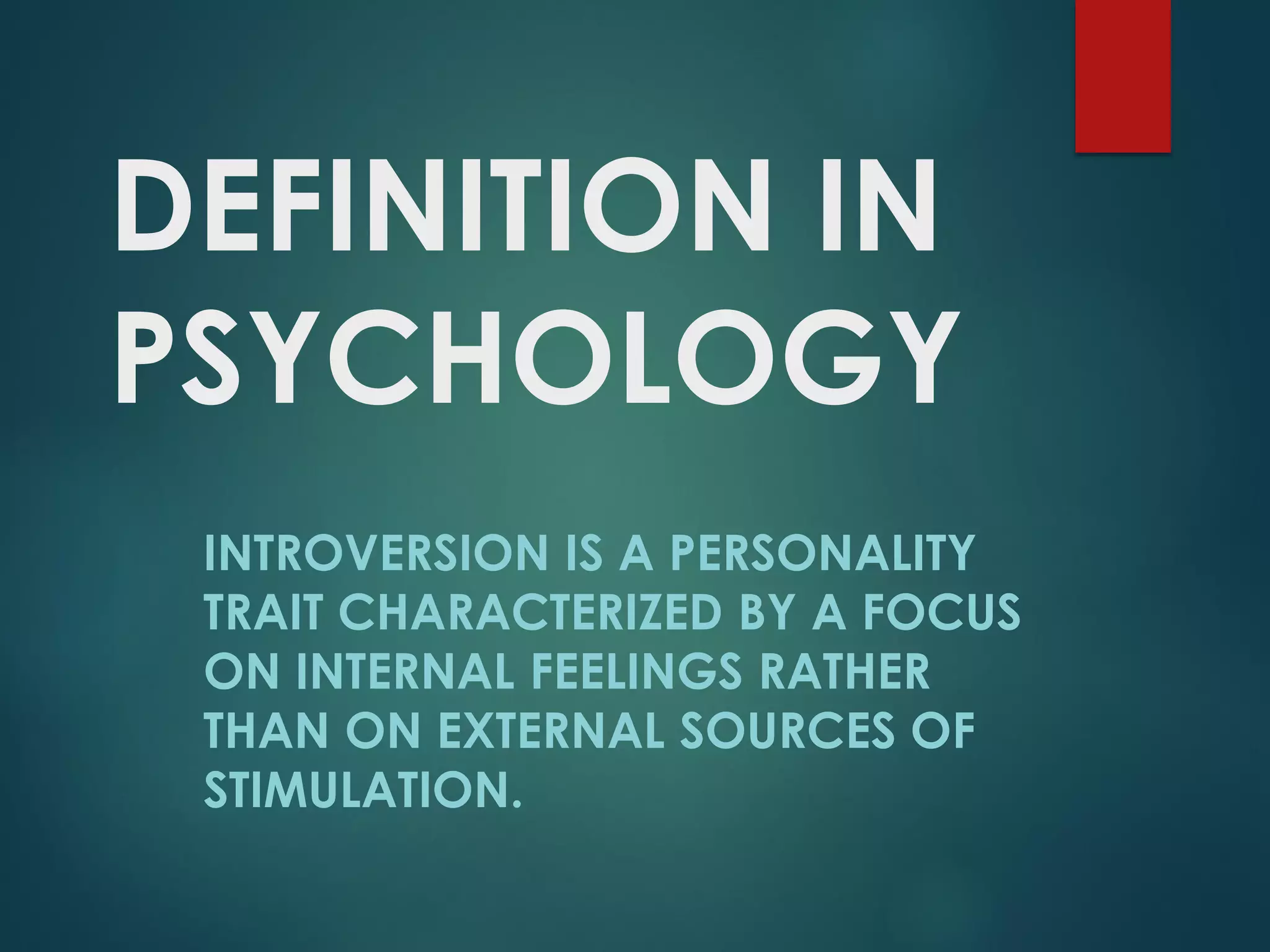 What is introversion? | PDF | Single Life | Family and Relationships