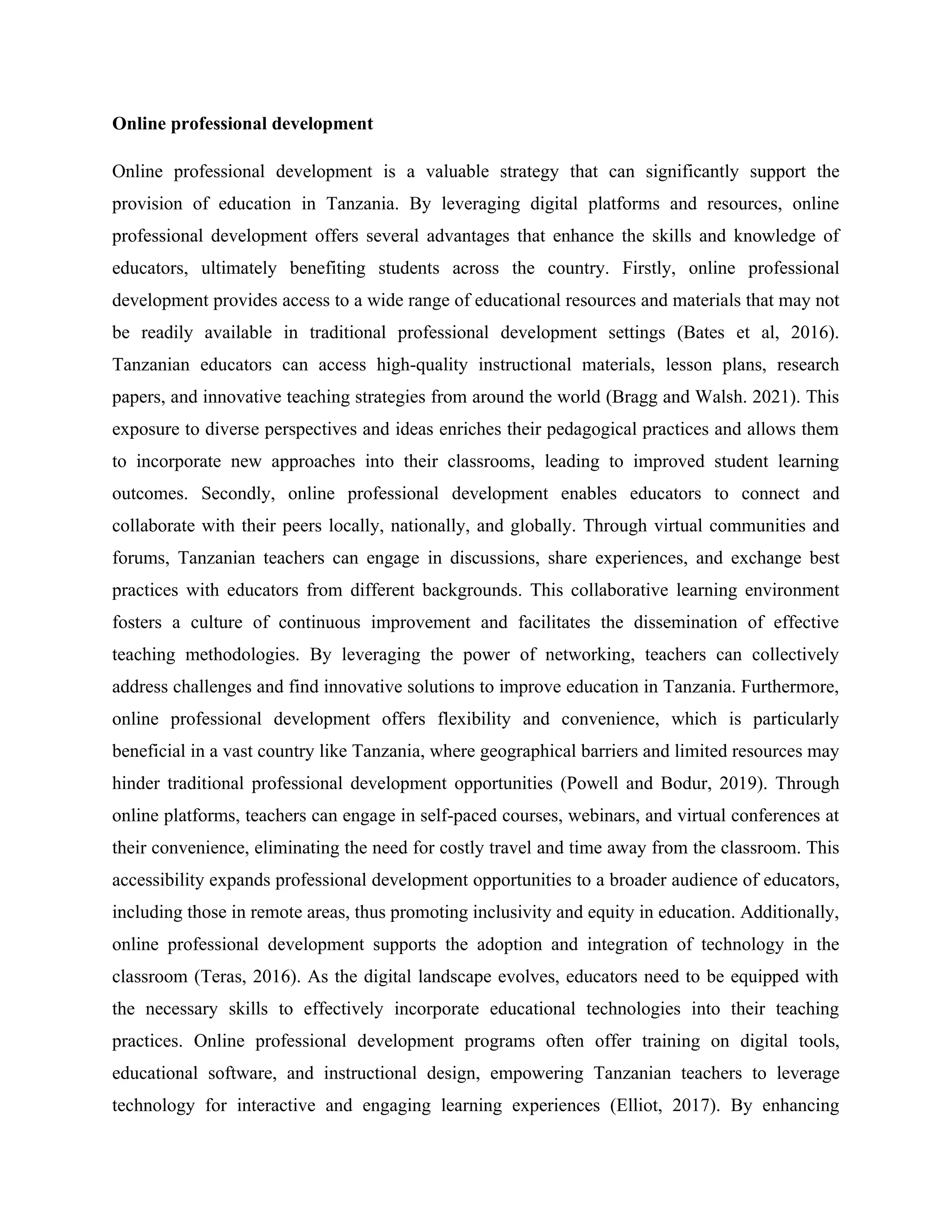 professional development strategies in education | PDF