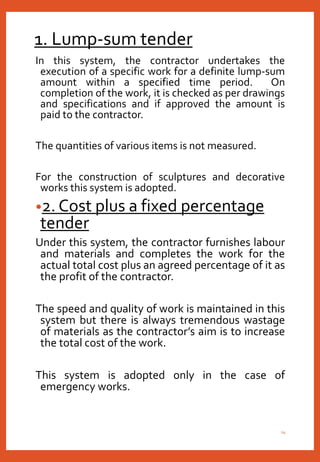 Types of tender and their processing. | PPTX