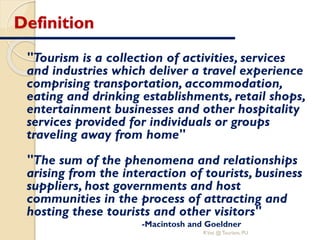 Introduction to tourism for grade 10 learners. | PPTX
