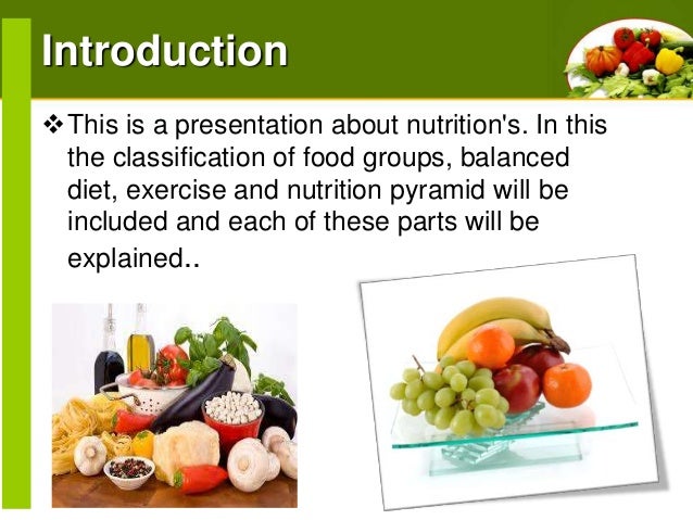Nutrition power point presantation