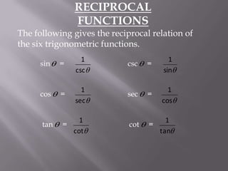 trigonomery of right triangles | PPT