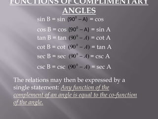 trigonomery of right triangles | PPT