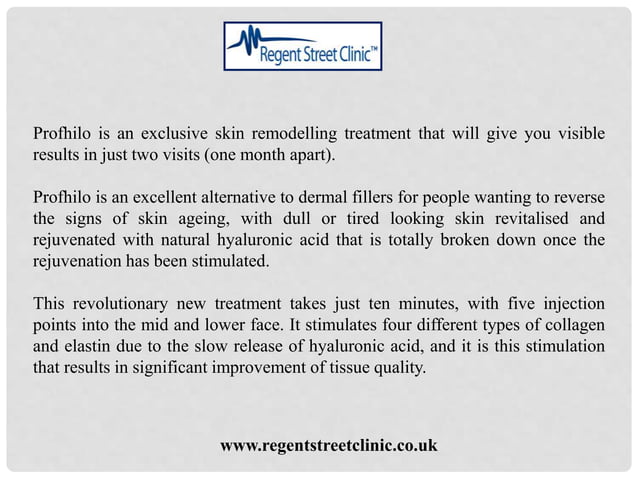 Profhilo Bioremodelling Treatment | PPTX
