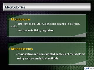 Application of NMR and MS based Metabolomics in Natural Product Science ...