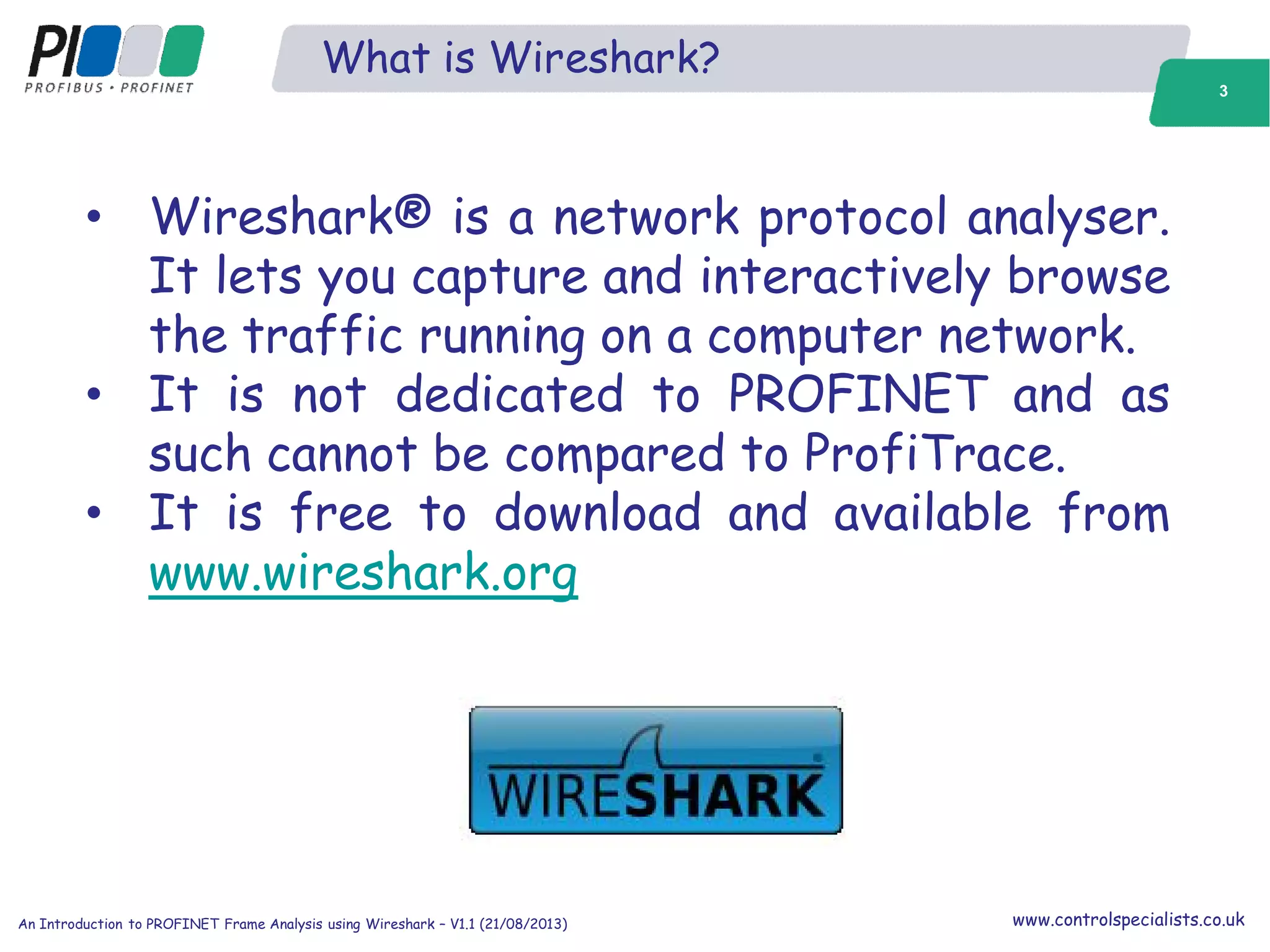 PROFIBUS frame analysis - Peter Thomas of Control Specialists | PDF
