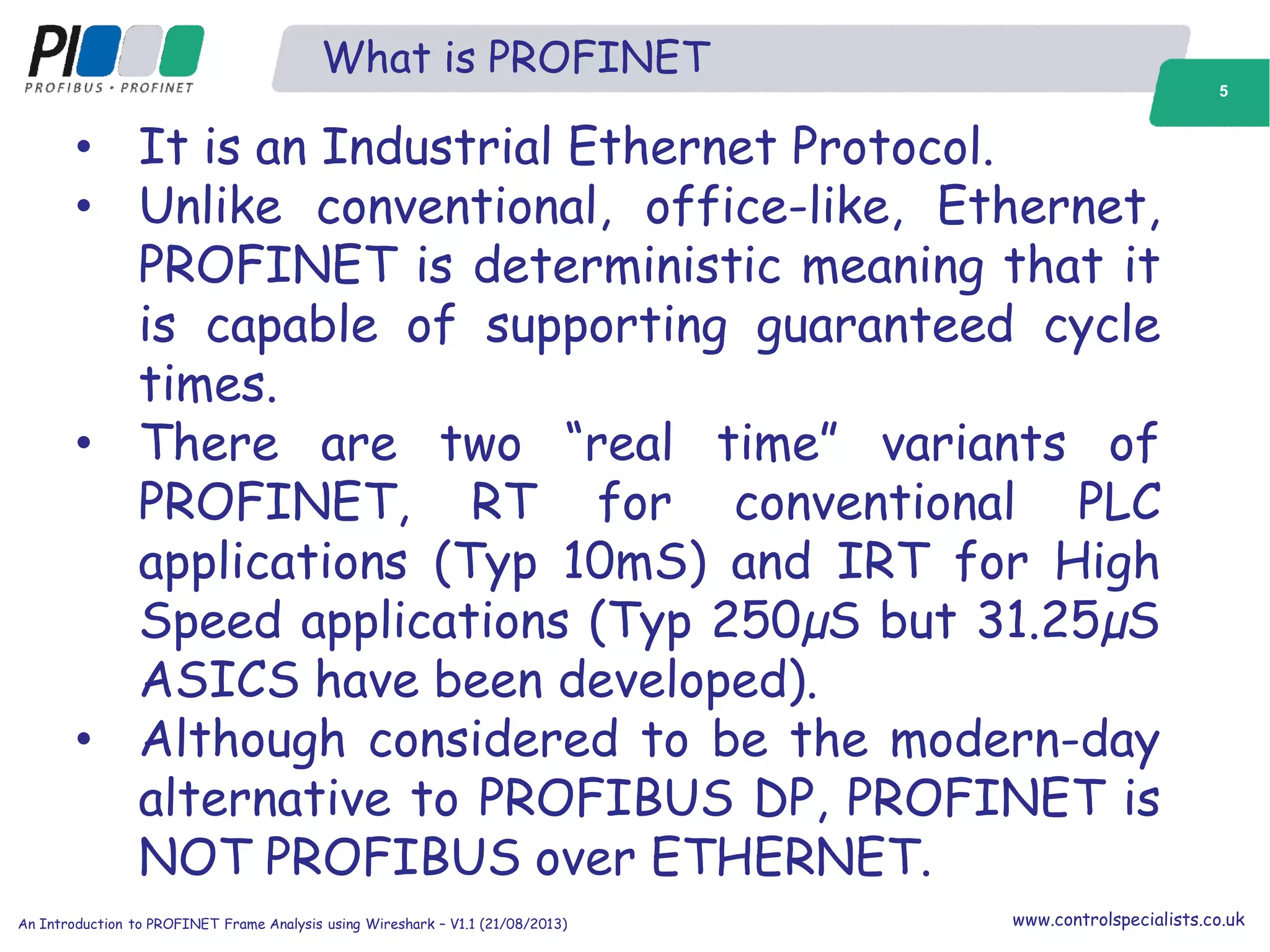 PROFIBUS frame analysis - Peter Thomas of Control Specialists | PDF | Computer Networking ...