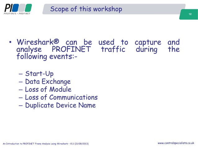 PROFIBUS frame analysis - Peter Thomas of Control Specialists | PDF | Computer Networking ...