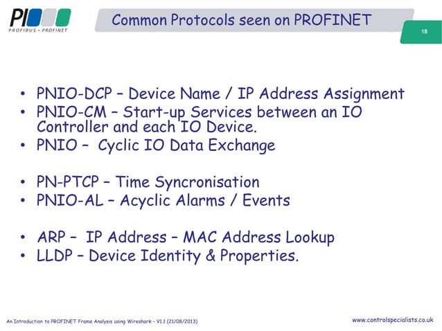 PROFIBUS frame analysis - Peter Thomas of Control Specialists | PDF | Computer Networking ...