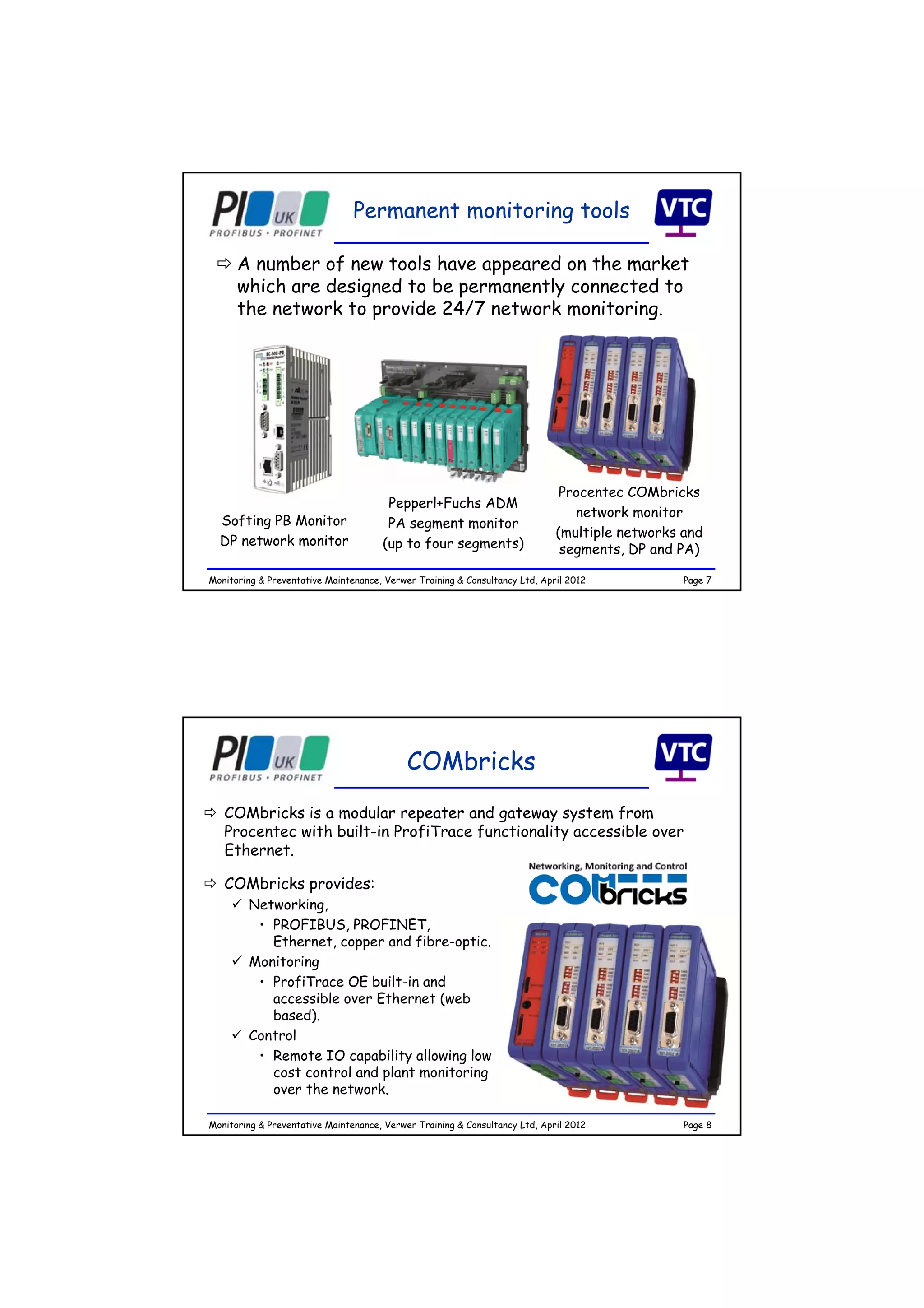 Profibus network health checking and monitoring andy verwer | PDF