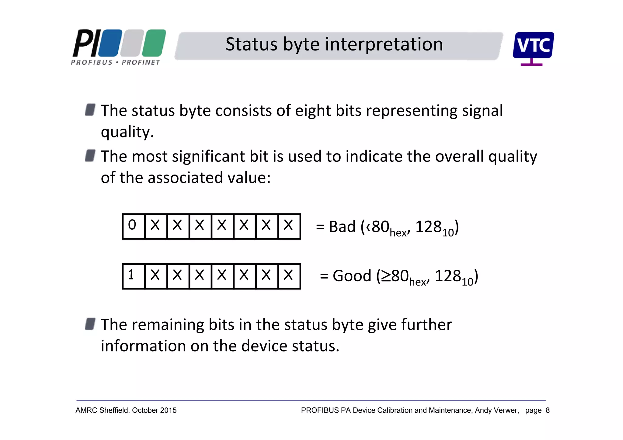 Profibus PA device calibration and maintenance - Andy Verwer | PDF