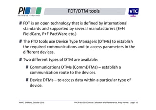 Profibus PA device calibration and maintenance - Andy Verwer | PDF ...
