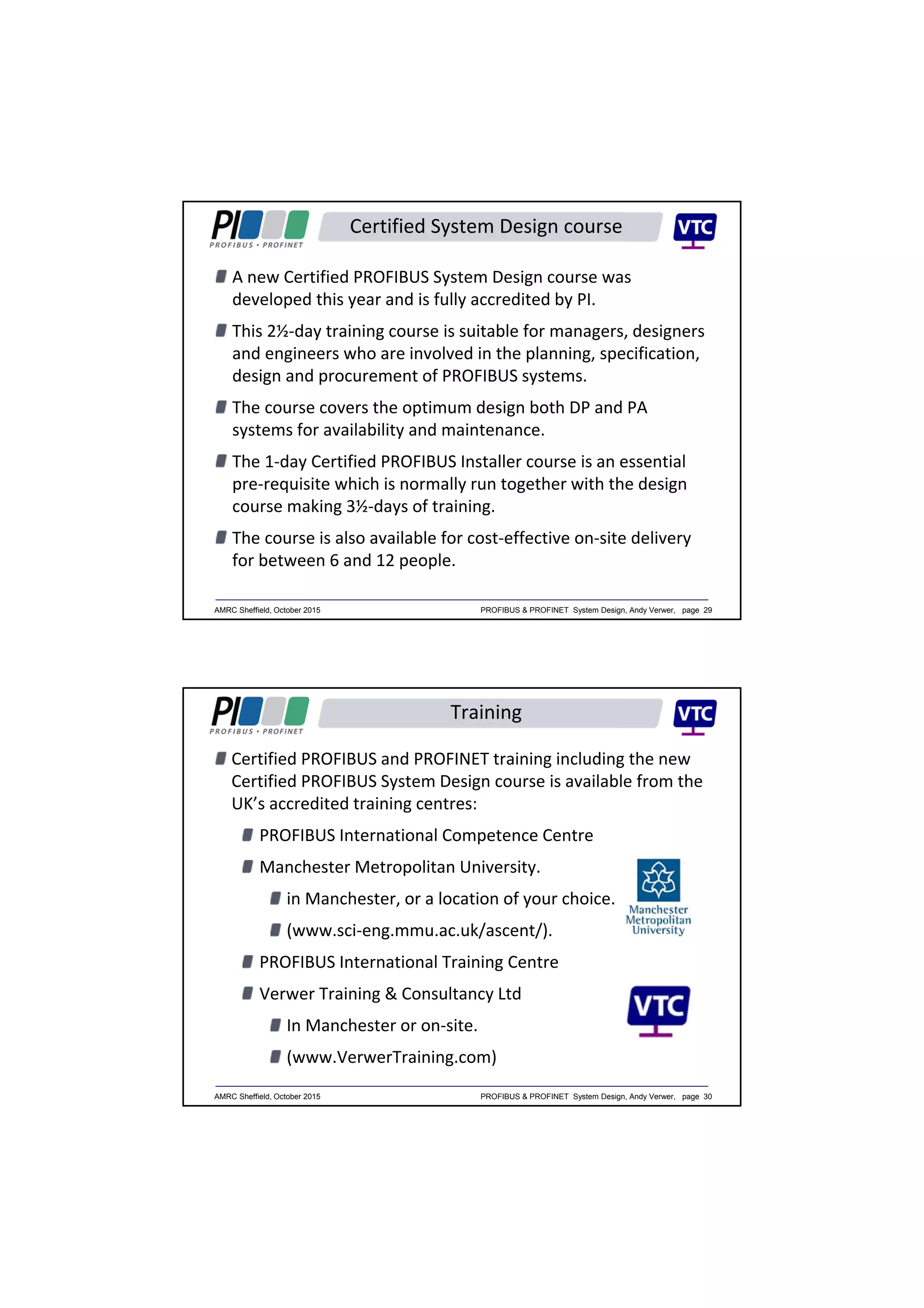 Profibus and Profinet system design - Andy Verwer | PDF | Operating ...