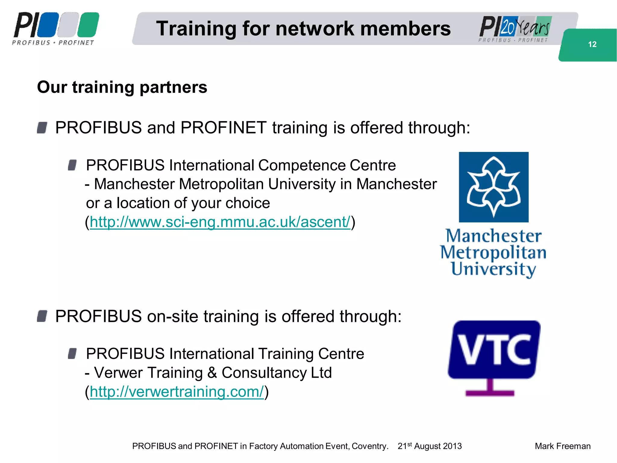 PROFIBUS and PROFINET update - Mark Freeman of Siemens A&D | PDF | Computer Networking | Computing