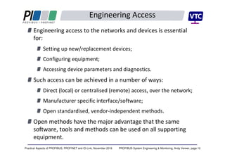 Profibus system engineering and monitoring - Andy Verwer | PPT