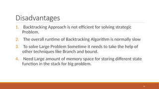 proficiency presenattion on topic of backtracking algo | PPT
