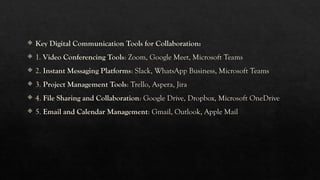 Proficiency in Digital Communication Tools for Collaboration.pptx