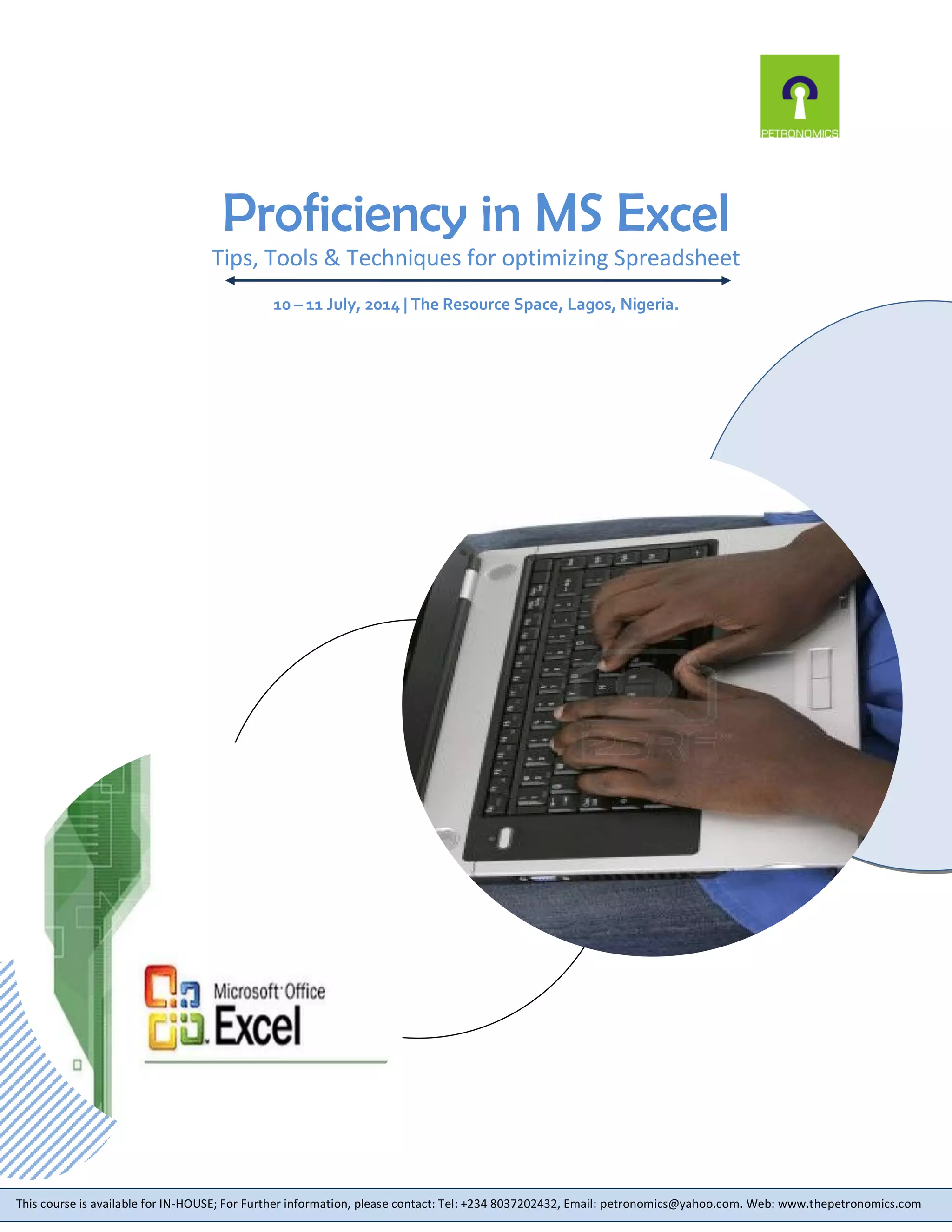 Proficiency in Ms Excel, Lagos | PDF