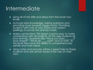 Proficiency levels summary | PPT