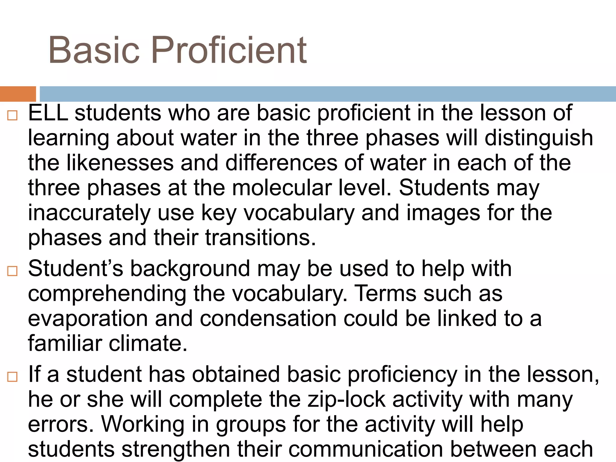 Proficiency levels summary | PPT