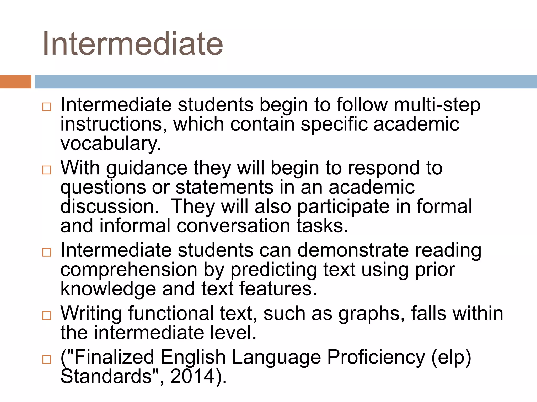 Proficiency levels summary | PPTX