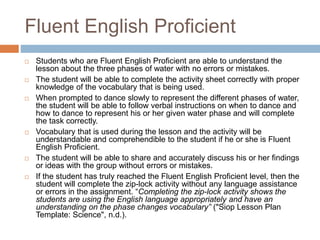 Proficiency levels summary | PPT