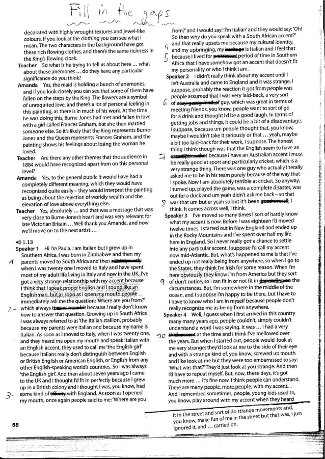 Proficiency masterclass unit 3 listening gaps | PDF