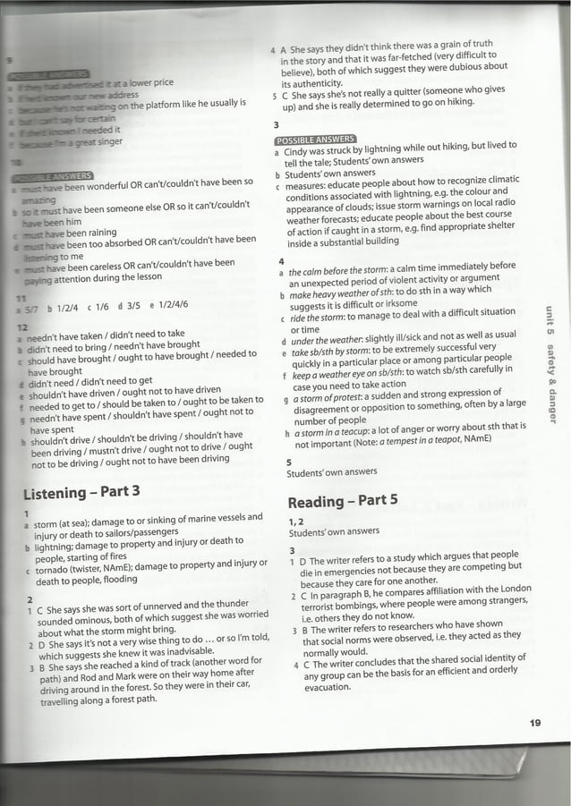 Proficiency masterclass unit 5 key | PDF