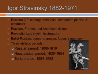 Stravinsky PPT | PPTX
