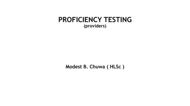 Proficiency Testing - Provider.pptx