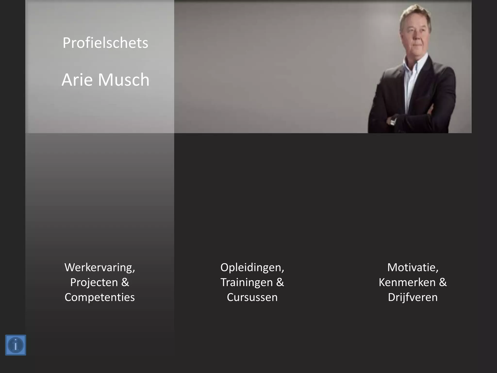 Profielschets Arie Musch Oktober 2012 | PPT