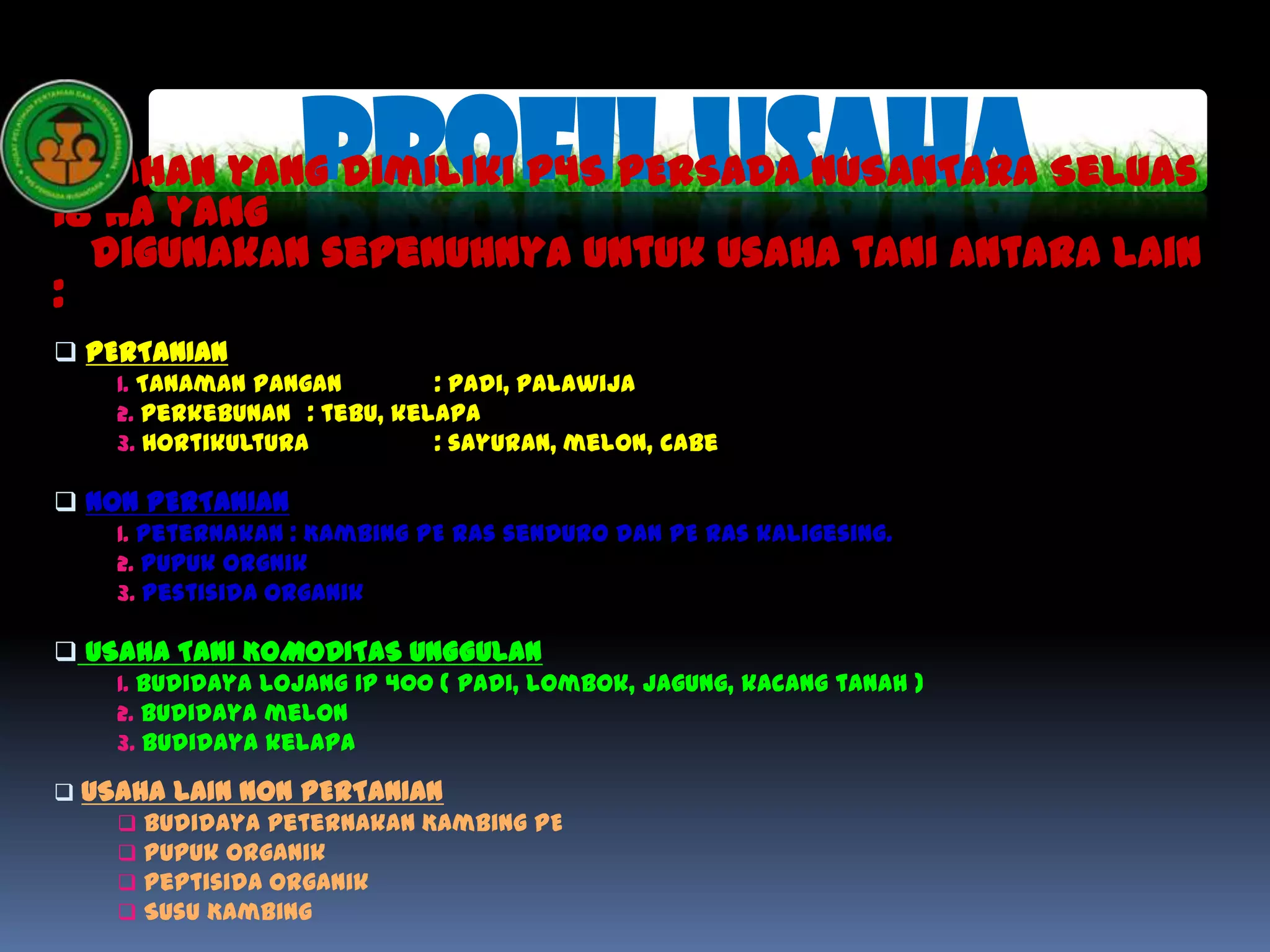 Profil P4S PERSADA NUSANTARA LUMAJANG | PPSX