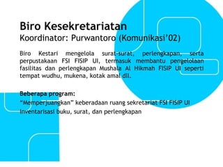 Profil Forum Studi Islam Fisip UI | PPT