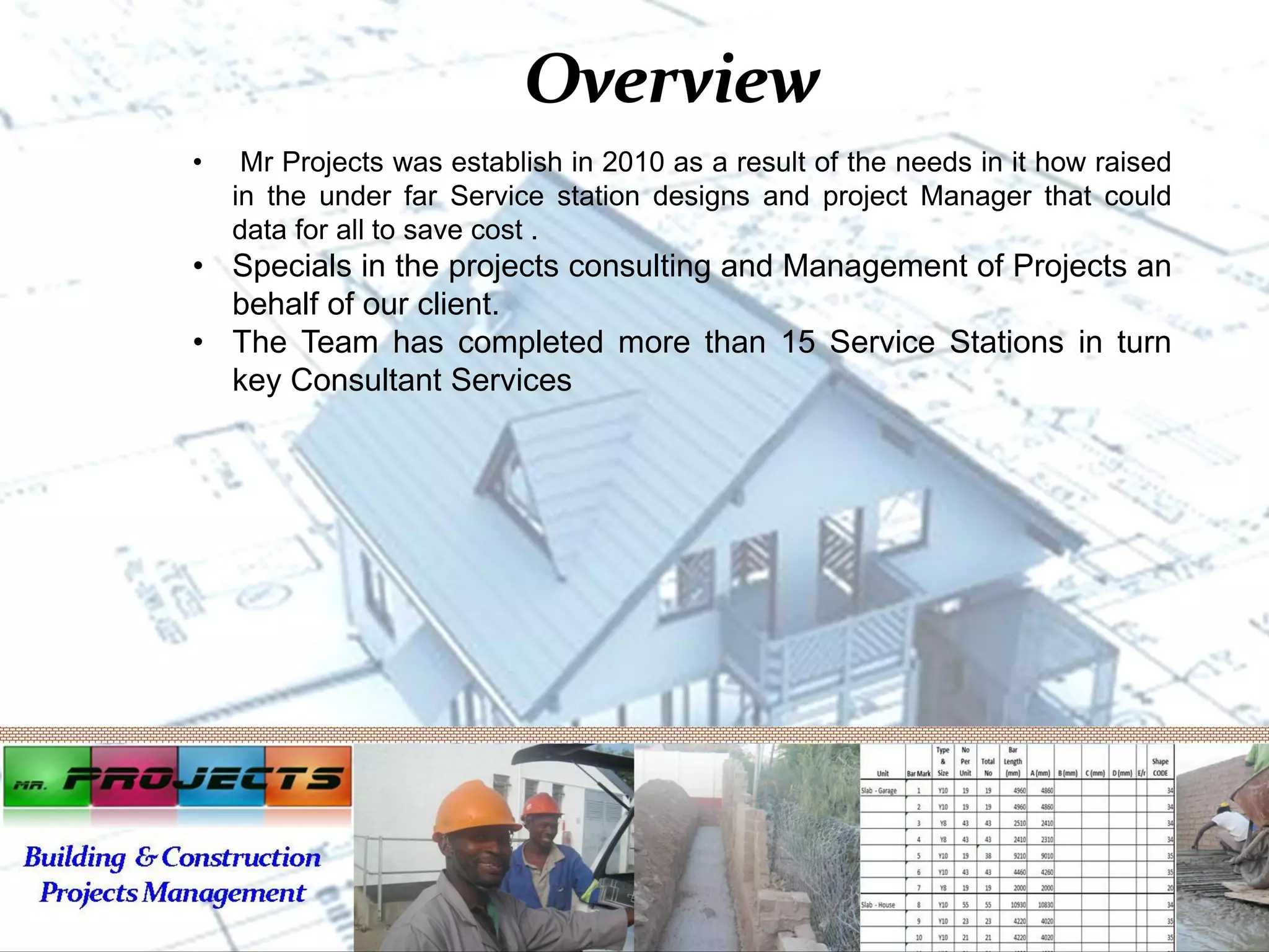 Mr Projects Management Services cc Profile | PPT | Free Download