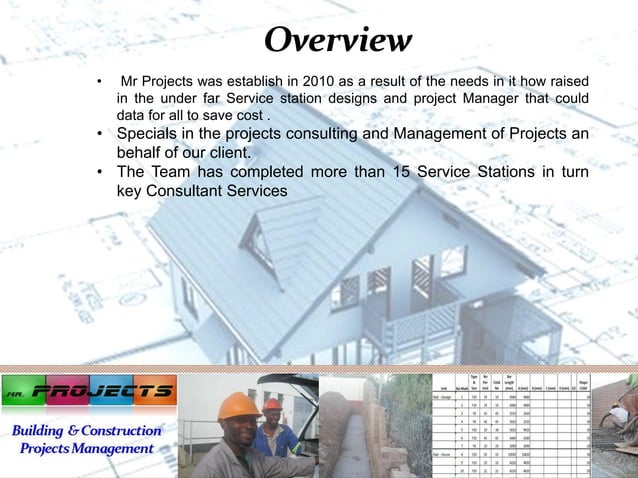 Mr Projects Management Services cc Profile | PPT